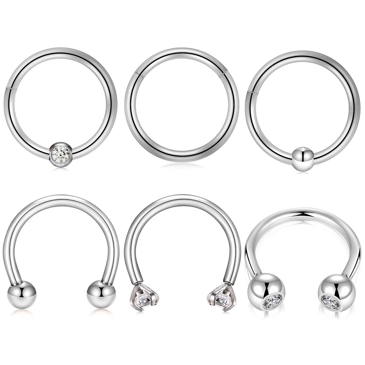 Hinged Segment Rings / Seamless Clicker Rings - Rebel Bod