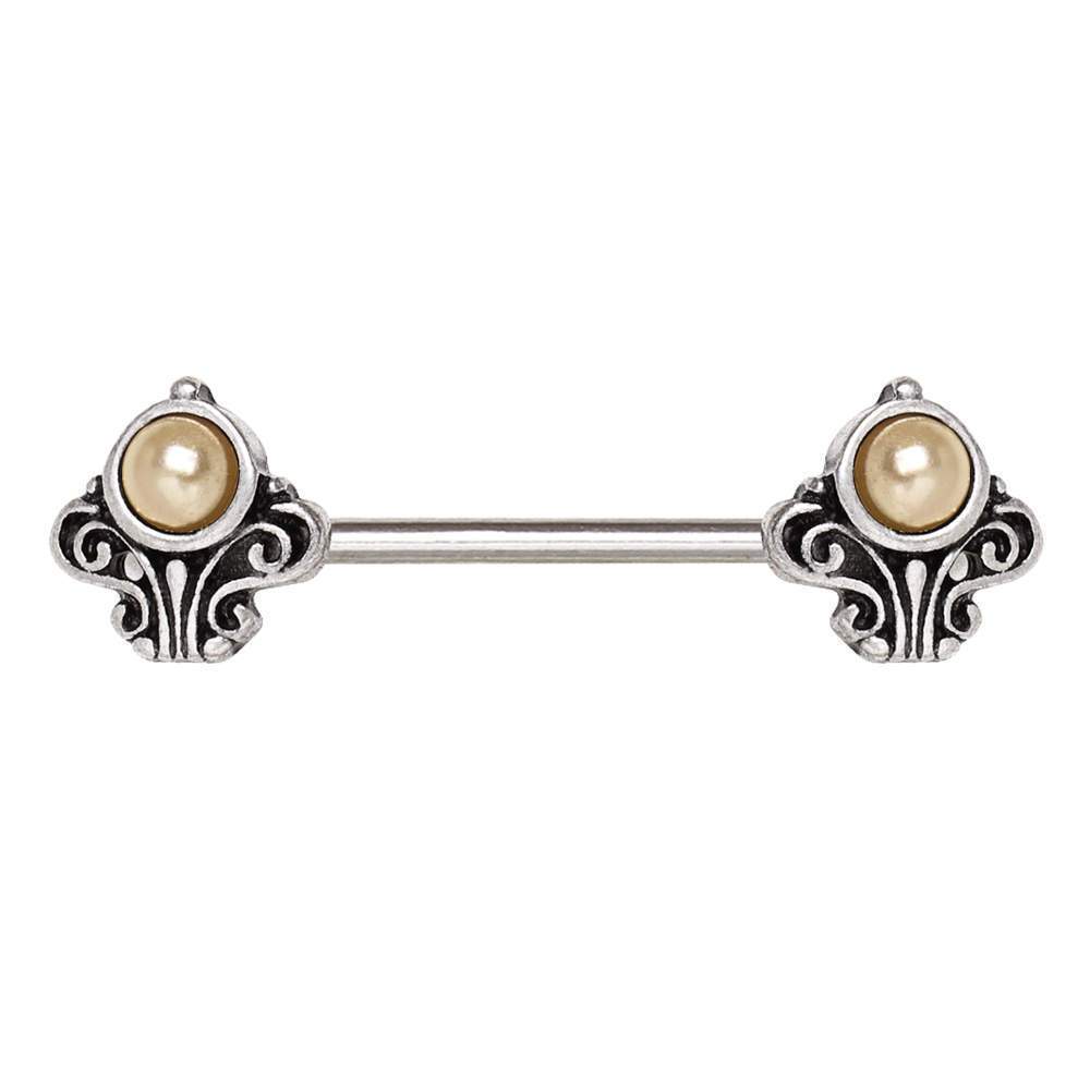 Black Victorian Nipple Bar 1 Piece Rebel Bod