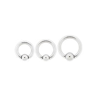 6G Spring Loaded Captive Bead Ring - 1 Piece - Rebel Bod