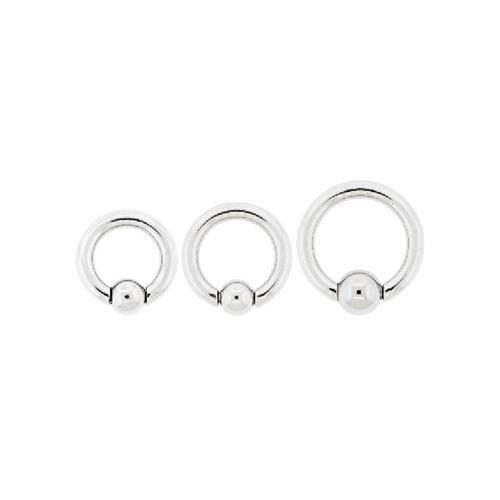 6G Spring Loaded Captive Bead Ring - 1 Piece - Rebel Bod