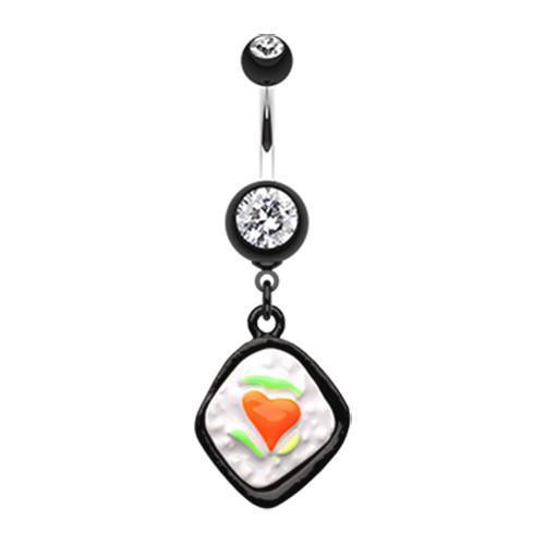 Black Lovely Bento Belly Button Ring - Rebel Bod