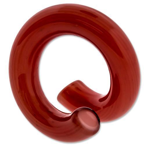 Borosilicate Glass Electric Red Ring - 1 Piece #SPLT#2 - Rebel Bod