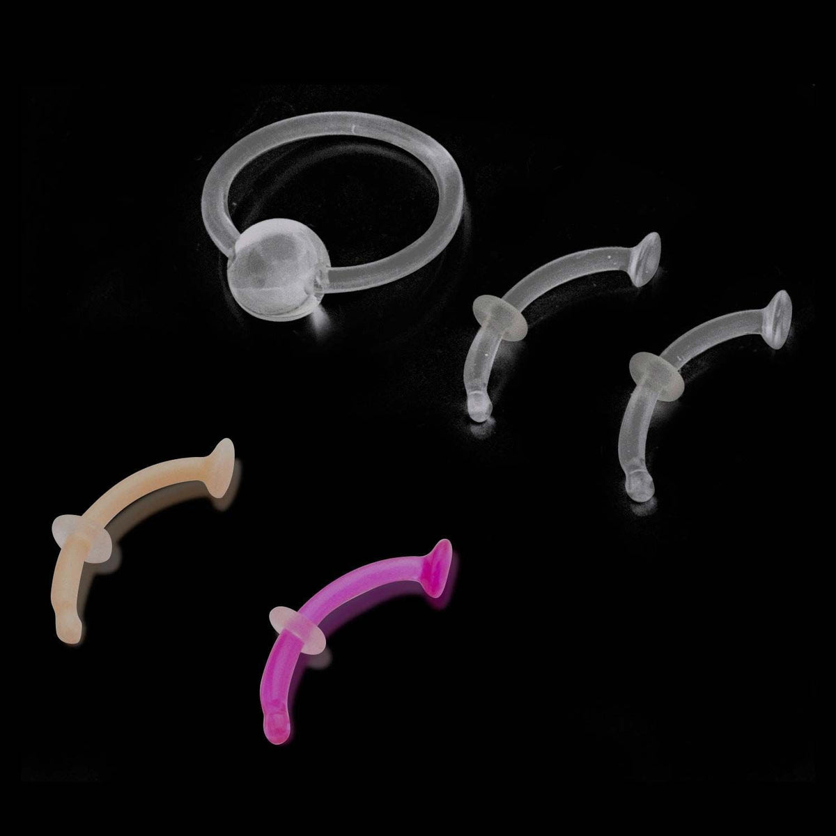 Captive Bead rings Eyebrow Retainers Multi Packs - 1 Pack - Rebel Bod