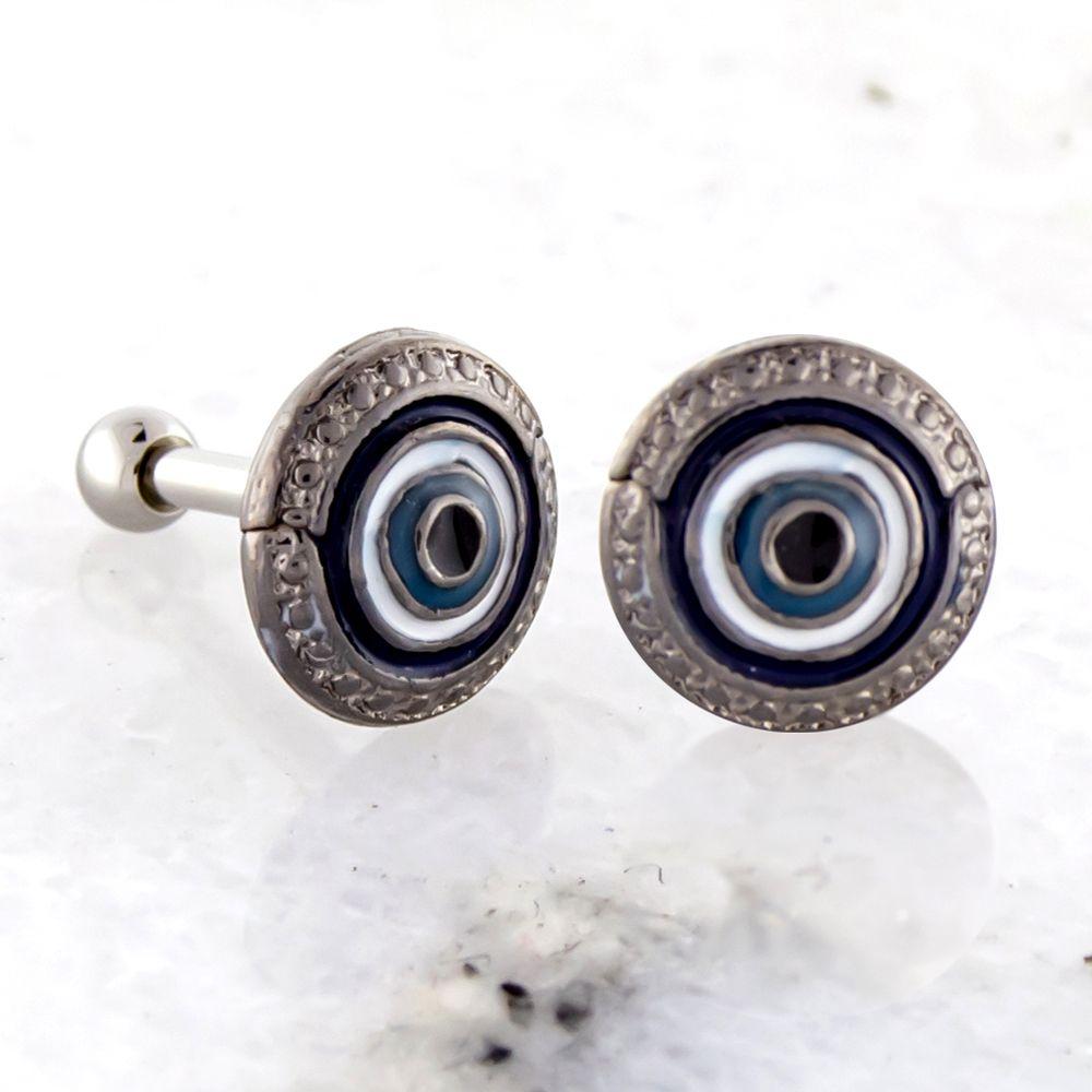 Evil Eye Ear Barbell - 1 Piece - Rebel Bod