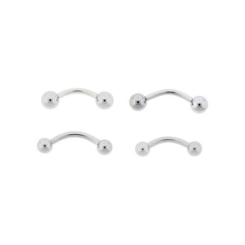 Internally Threaded Titanium Curved Barbell - 1 Piece - Rebel Bod