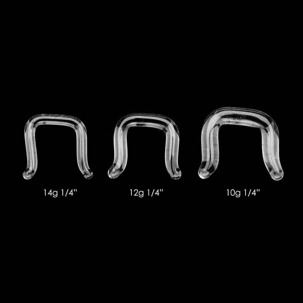 Pyrex Glass Septum Staple Septum Retainer - Rebel Bod