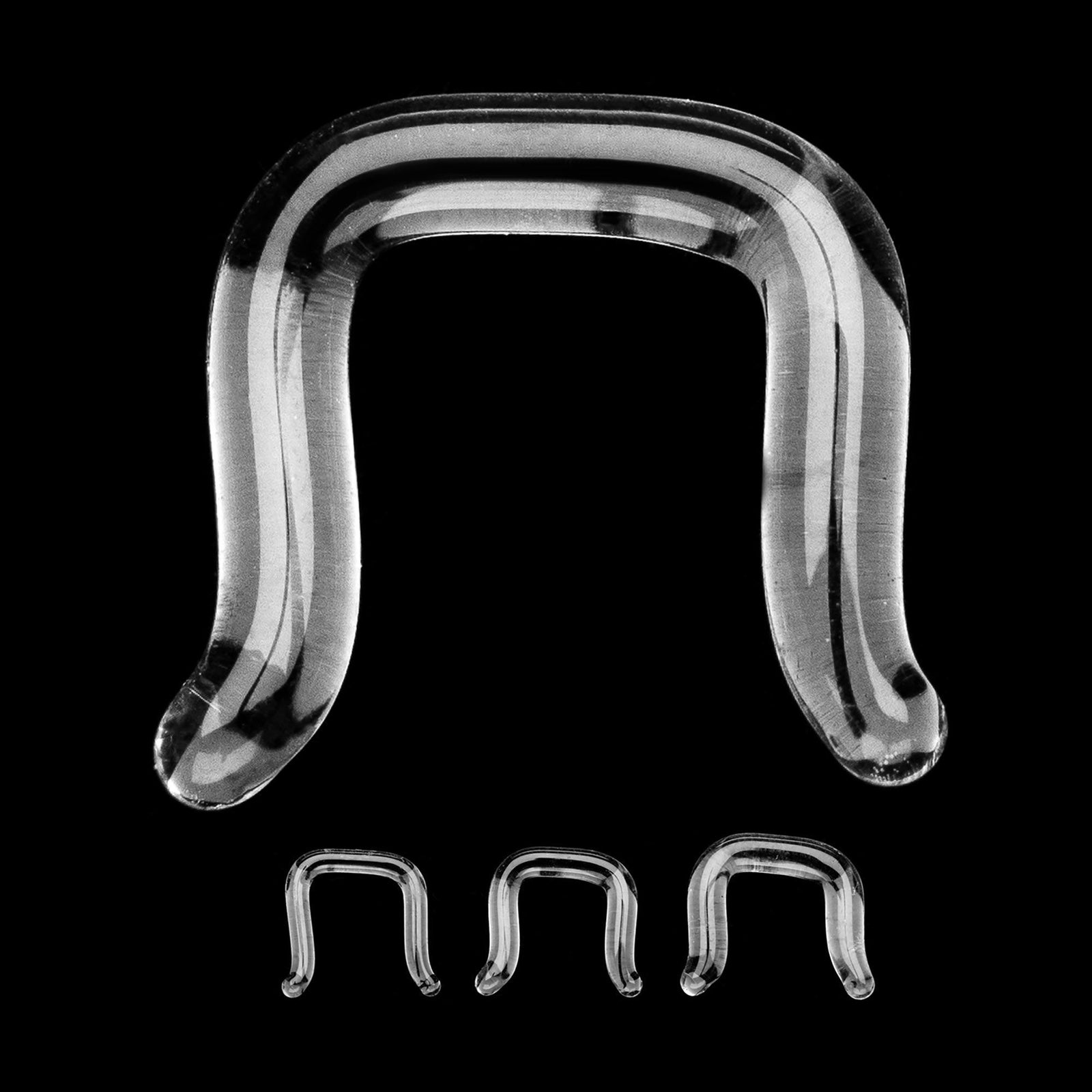 Pyrex Glass Septum Staple Septum Retainer - Rebel Bod