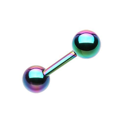 Rainbow Straight Barbell - 1 Piece - Rebel Bod