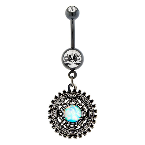 Steampunk Dangle Belly Ring - Rebel Bod