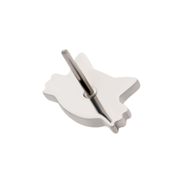 Titanium Threadless Cat's Head Labret Cartilage Replacement Top - 1 Pi ...