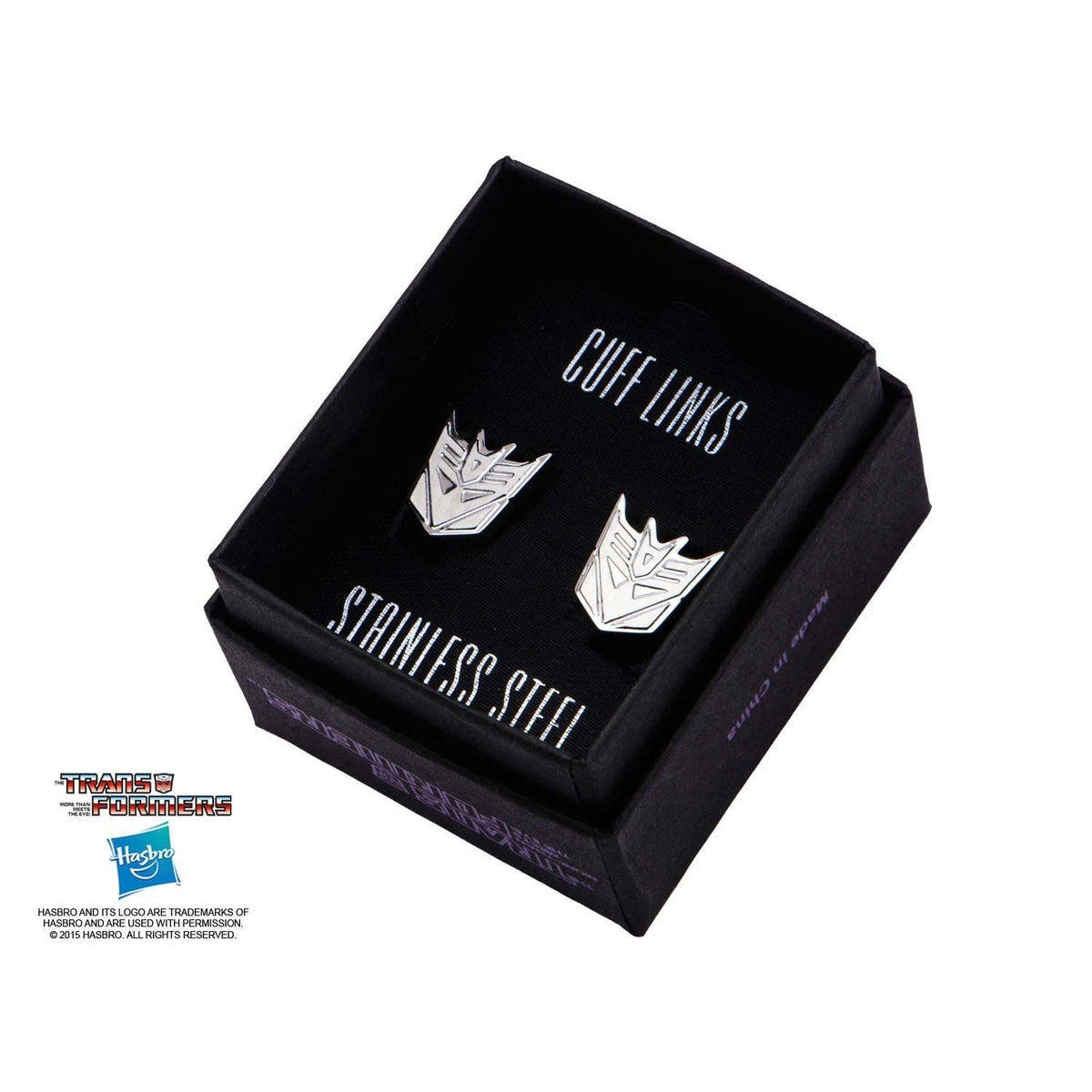 Transformers Decepticon Logo Cufflinks - 1 Pair - Rebel Bod
