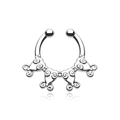Tribal Ingara Fake Septum Clip-On Ring - Rebel Bod